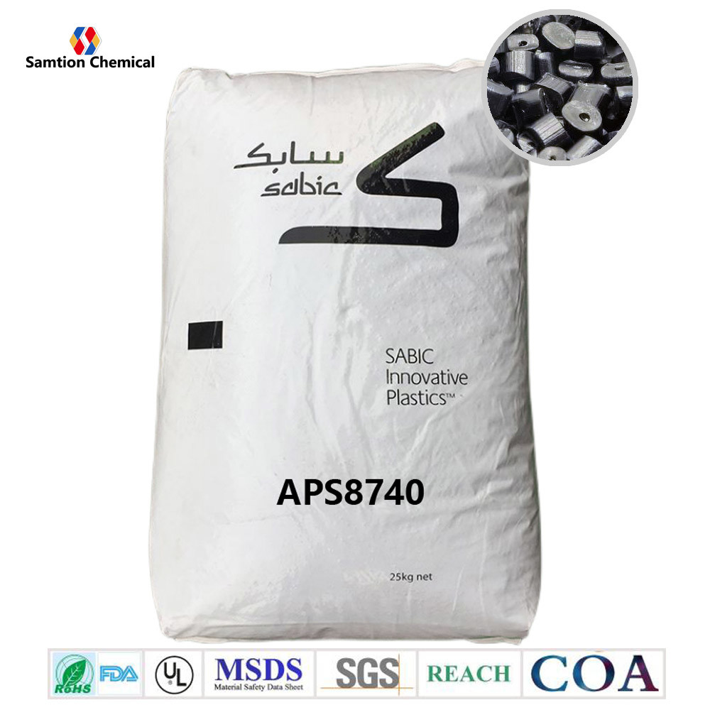 S-Plastic Noryl APS8740 ガラスで満たされたPPE/PPS 高熱耐性強度 阻燃性 導電性 注射型